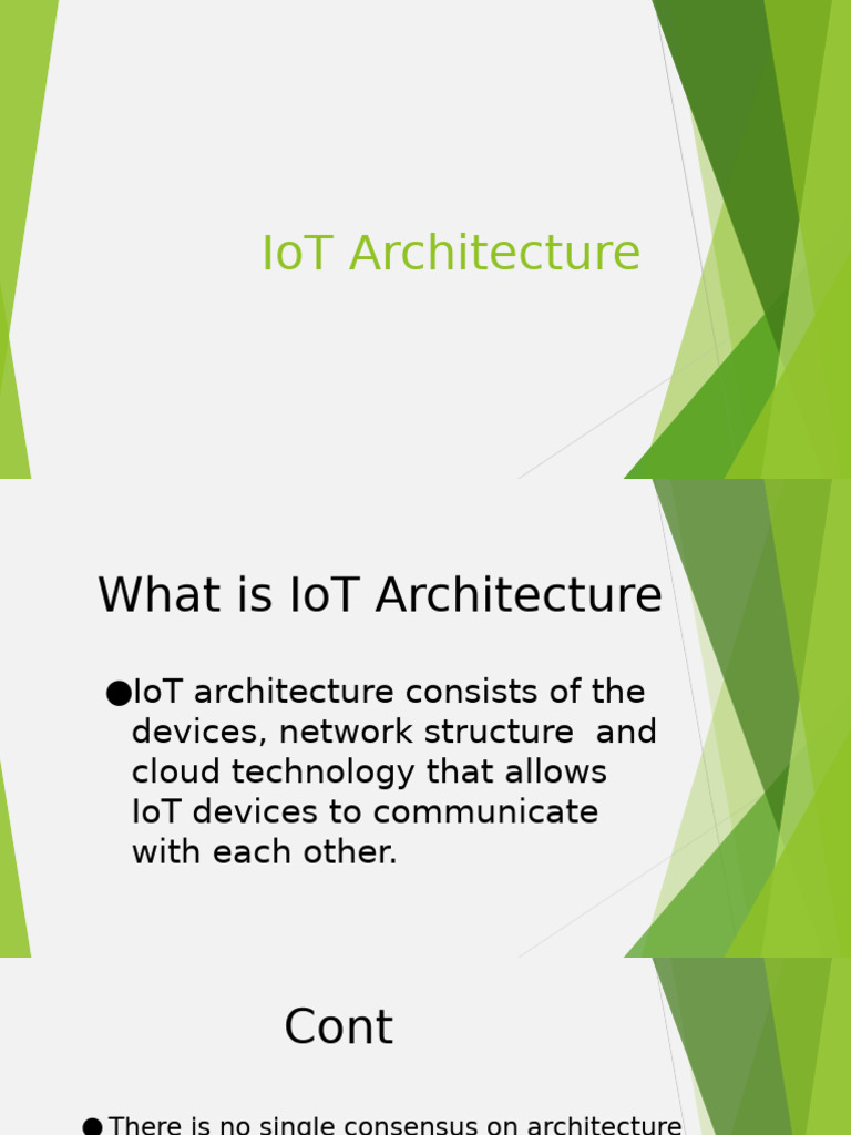 Chapter 3_IOT Architecture | PDF | Internet Of Things | Computer Network