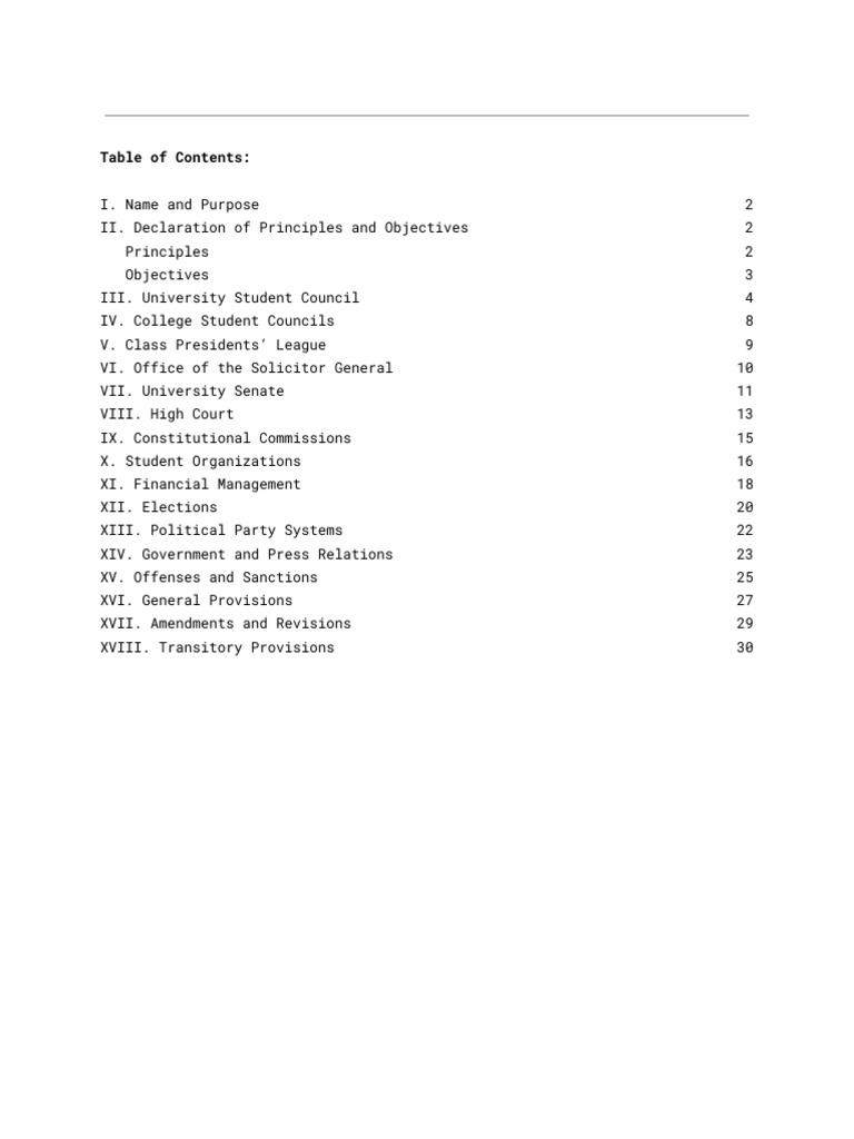 2024 HAU USG Constitution Proposed Draft | PDF | Bill (Law) | United ...