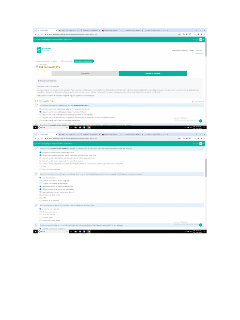Actividades Tercero | PDF