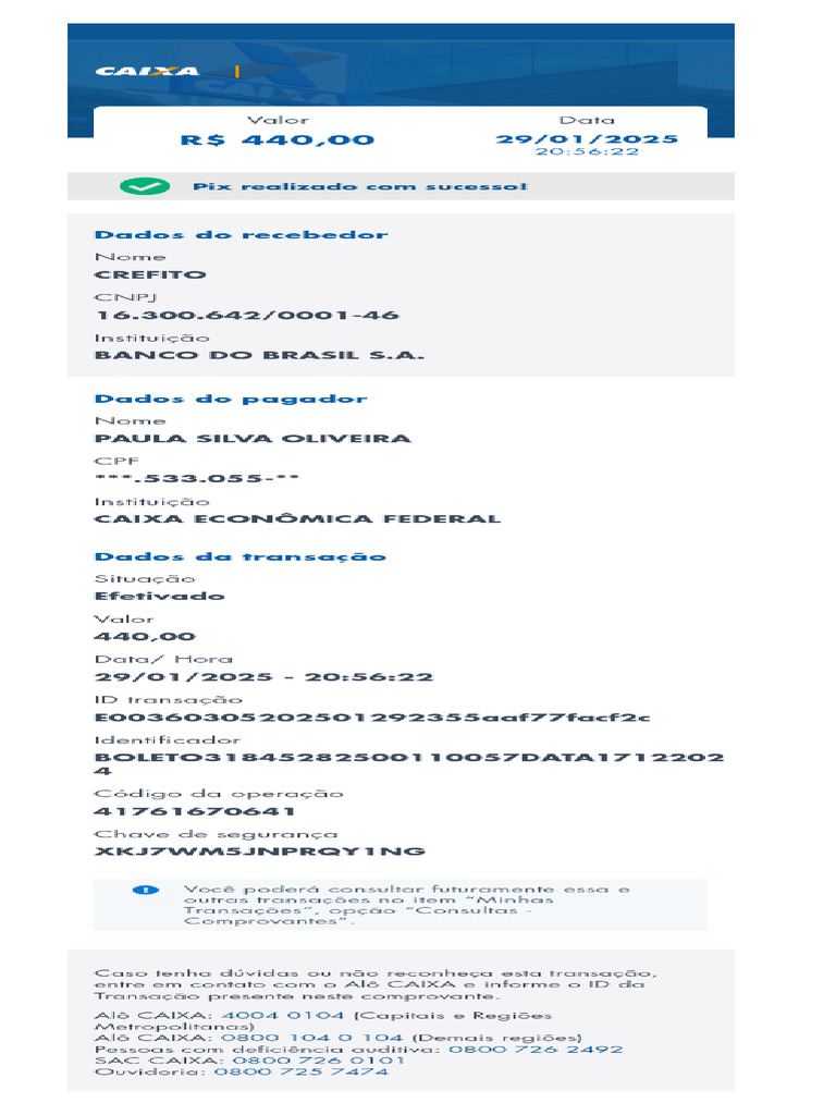 Comprovante2025 01 29 - 210109 | PDF