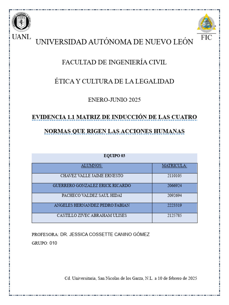 Equipo3 Evi1.1 | PDF | Comportamiento | Tolerancia