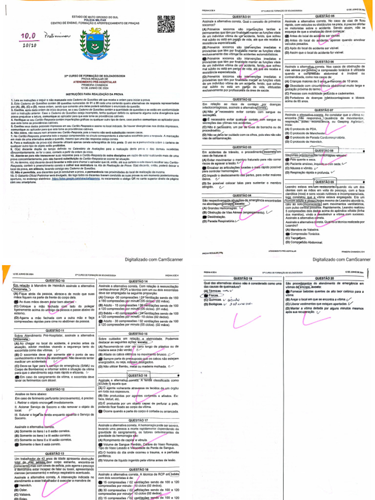 CFSD 37° PROVAS | PDF