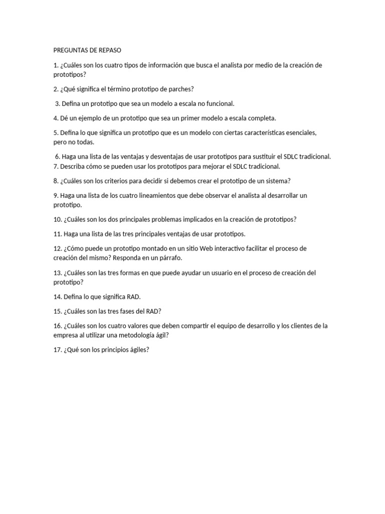 Control de Lectura Preguntas | PDF