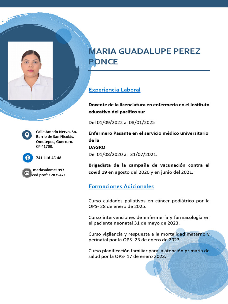 Curriculum maria | PDF