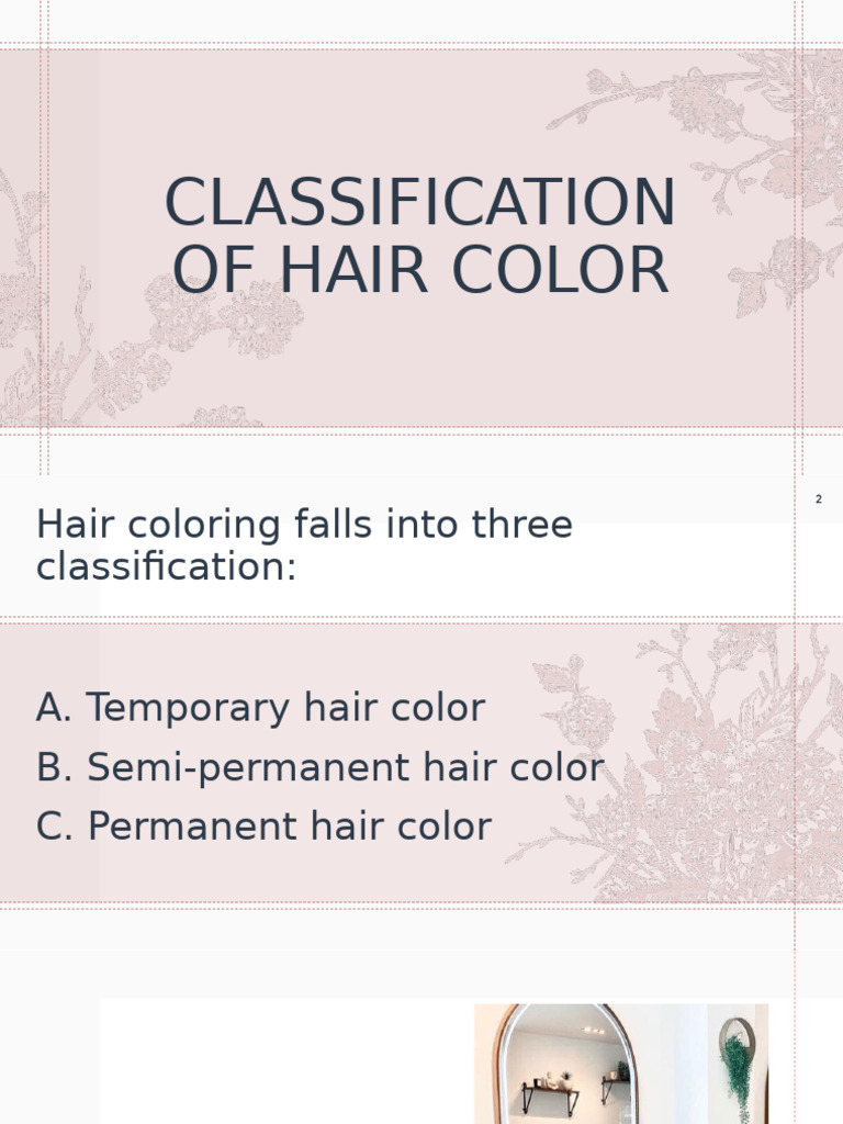Classification of Hair Color | PDF | Hair | Human Hair