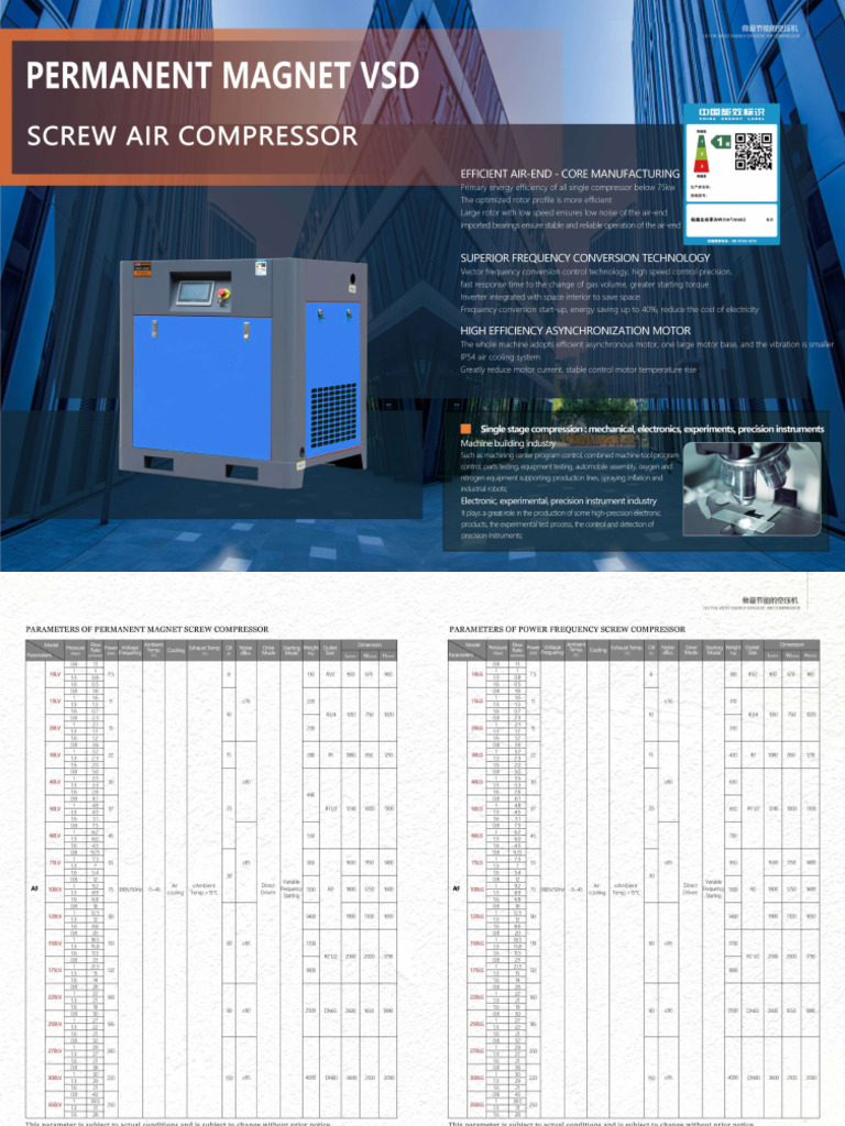 VSD ELECTRIC COMPRESSOR - Compressed | PDF