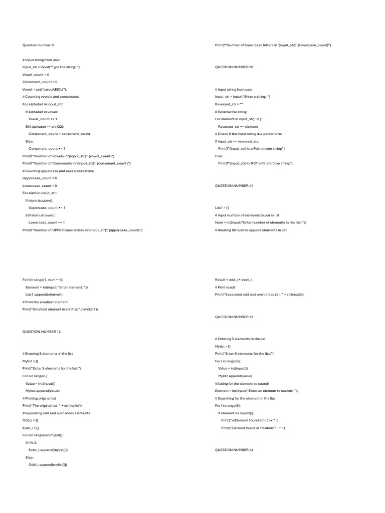 Python String and List Operations Guide | PDF | Letter Case | Graphemes