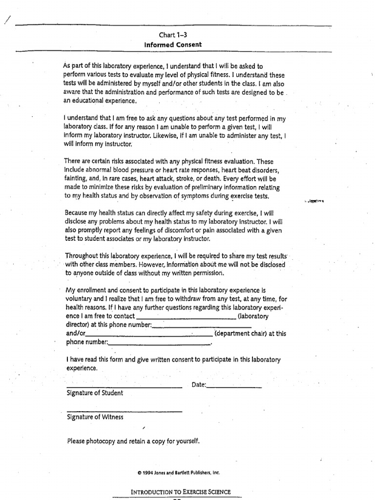 Informed Consent Example General Assessments | PDF