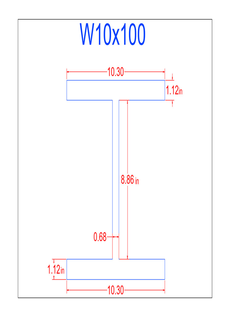 Perfil W10x100 | PDF