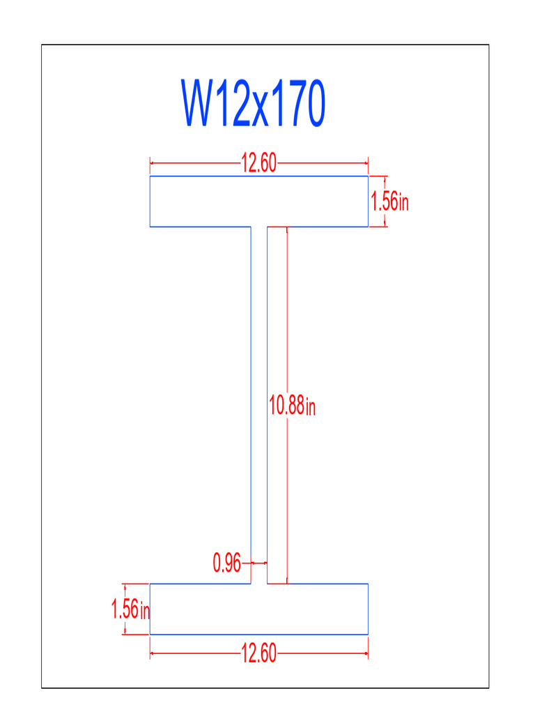 Perfil W12x170 | PDF