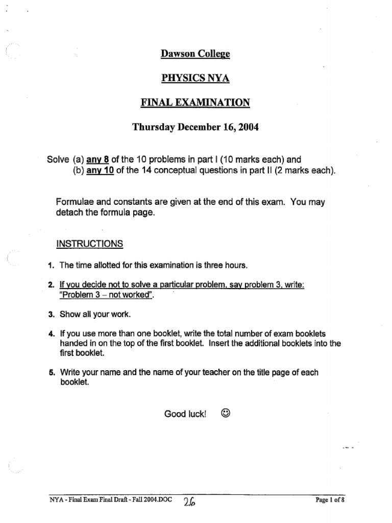 NYA_final_exam___Dec_2004__with_answers_ | PDF