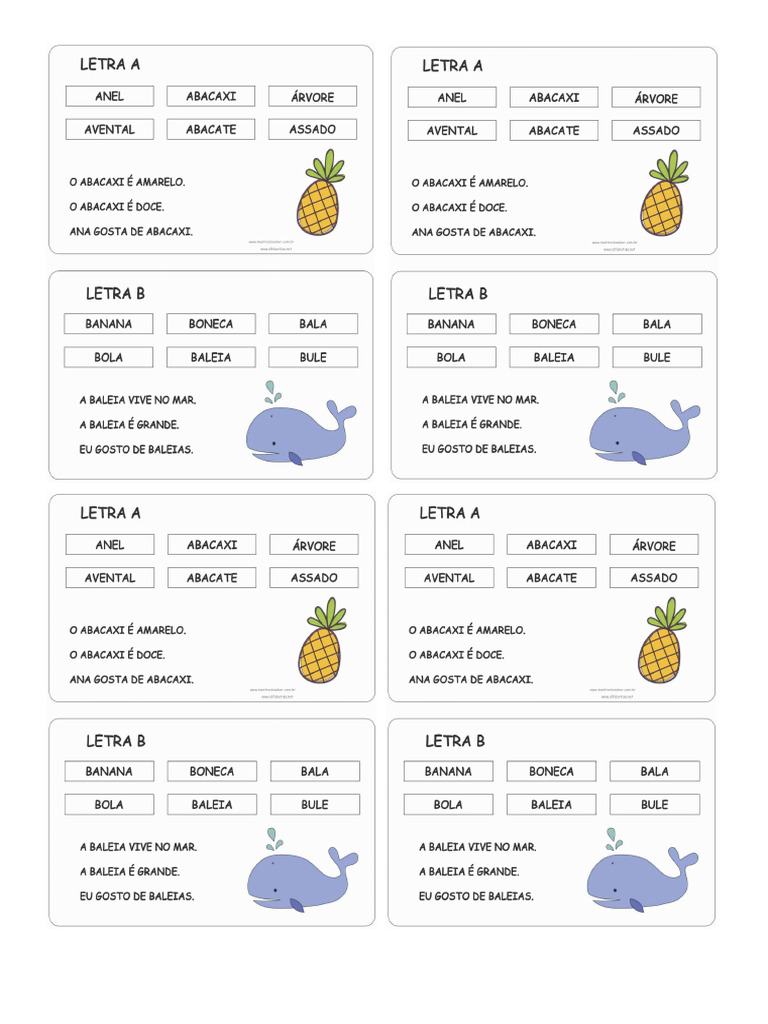 Letra A e B | PDF