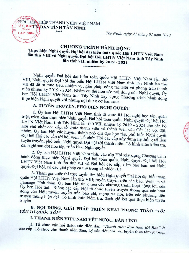 Chuong Trinh Hanh Dong | PDF