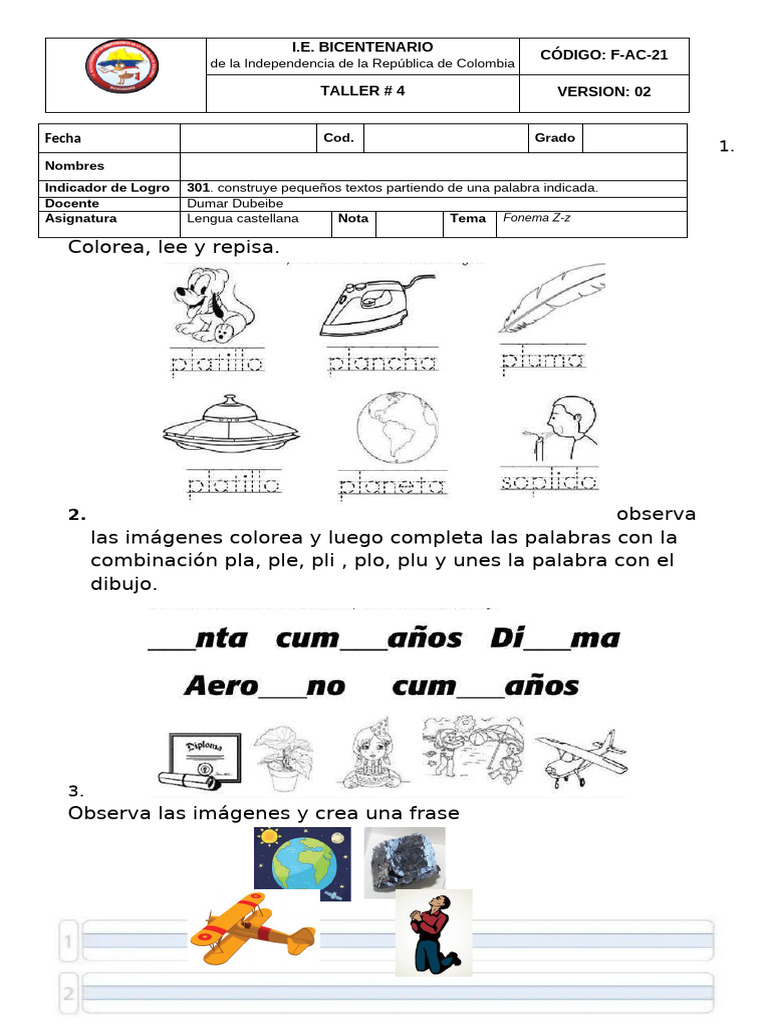 Taller de Fonética y Escritura | PDF