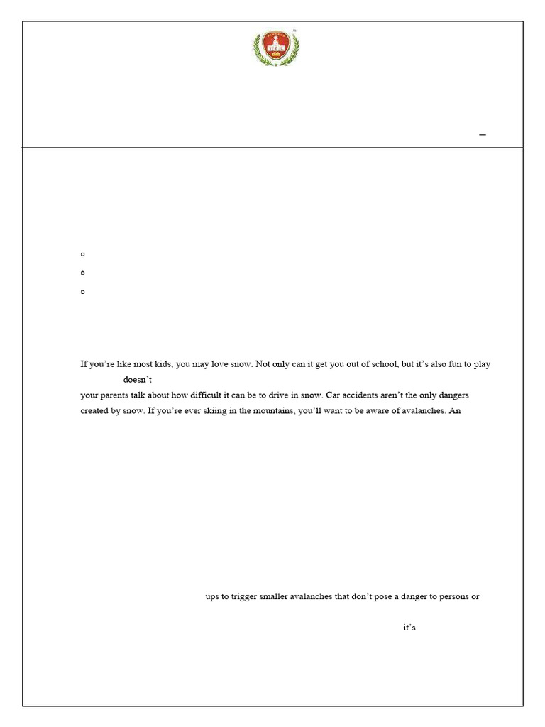 Class 9 English Sample Paper Set 14 - 250126 - 231534-1 | PDF | Snow ...