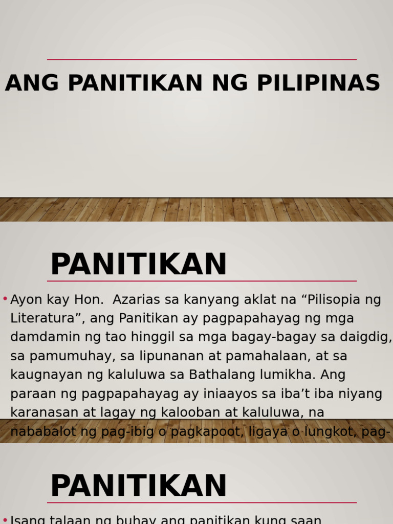 Aralin 1 Panitikan Ng Pilipinas | PDF