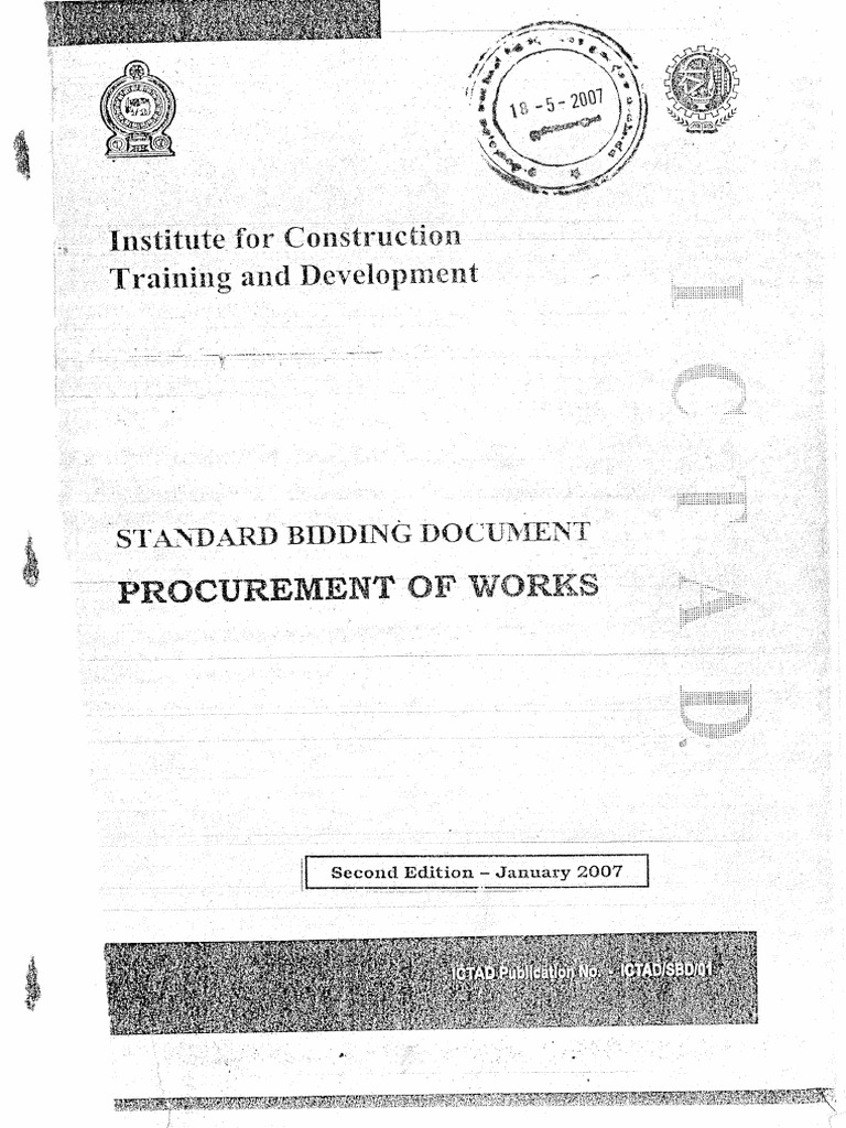 ICTAD SBD 01-1 | PDF
