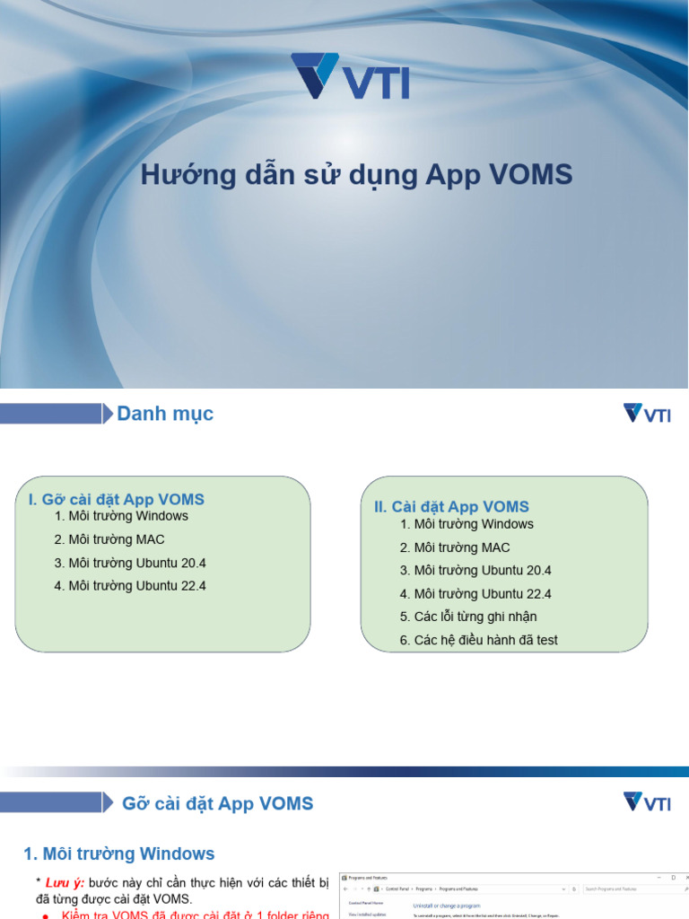 VOMS - Hướng dẫn sử dụng - APP - v3.1 | PDF