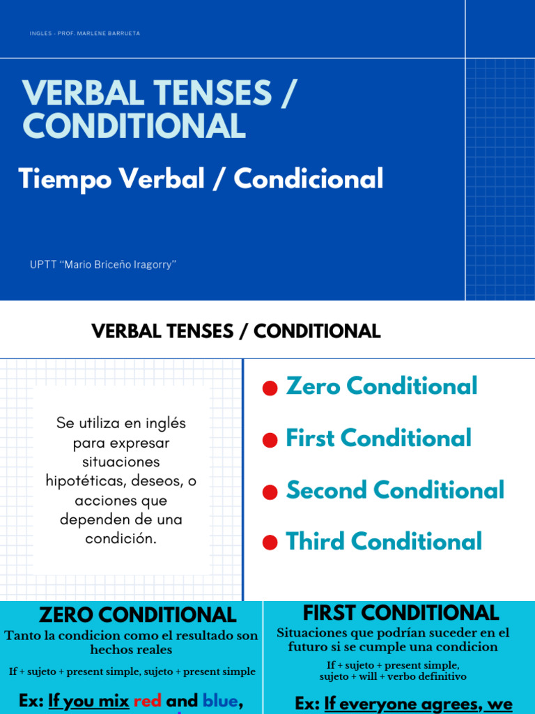 Verbal Tenses Conditional | PDF