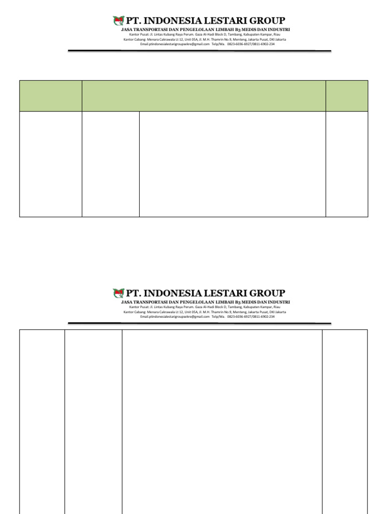 E. Dokumen Tempat Pengemasan Limbah B3 | PDF