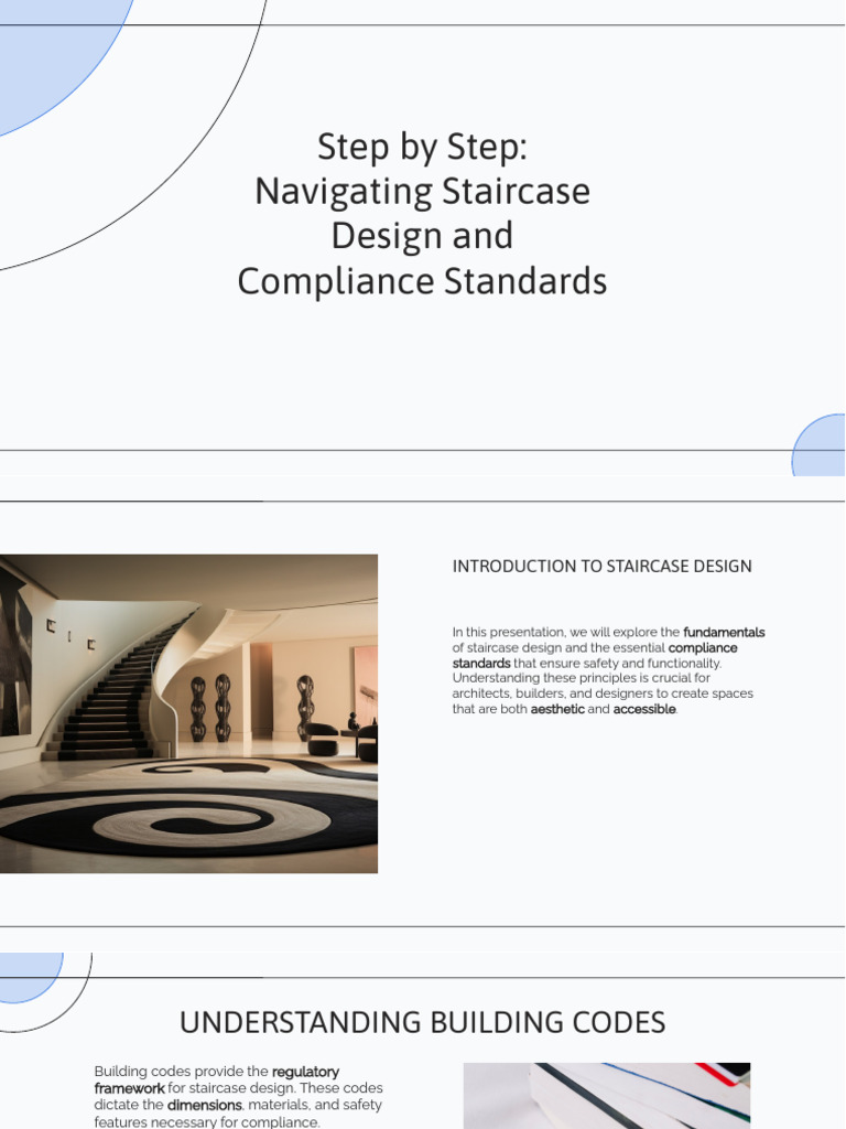 Slidesgo Step by Step Navigating Staircase Design and Compliance ...