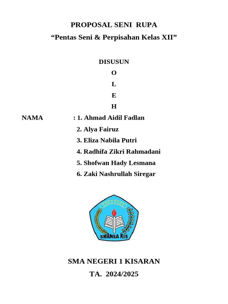 PROPOSAL SENI RUPA | PDF
