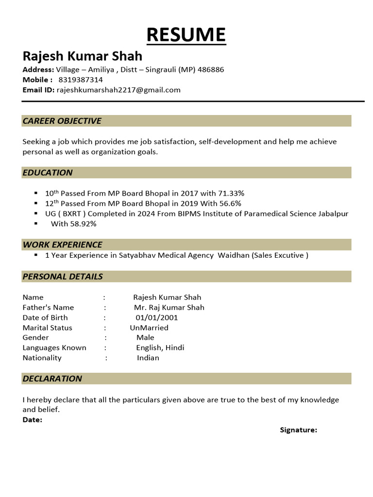 Rajesh Resume (1) (1) | PDF