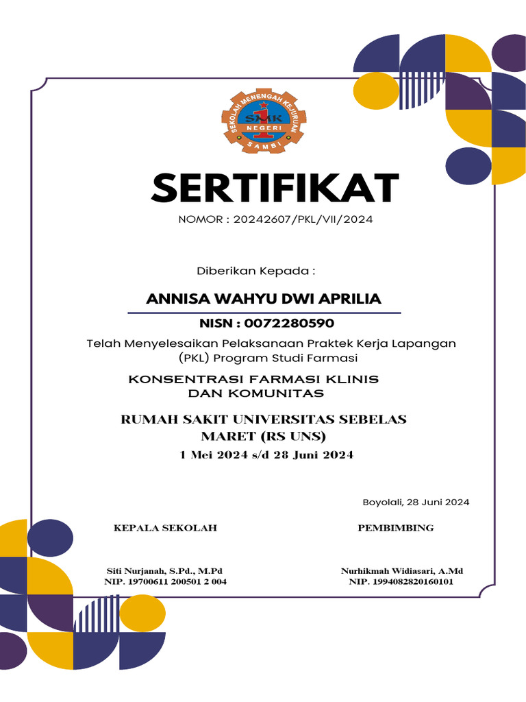 Nomor 20240318 PKL III 2024 | PDF