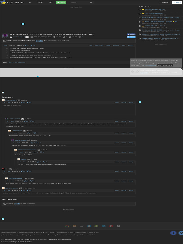 FE ROBLOX JERK OFF TOOL ANIMATION SCRipt | PDF | Software | Software Engineering