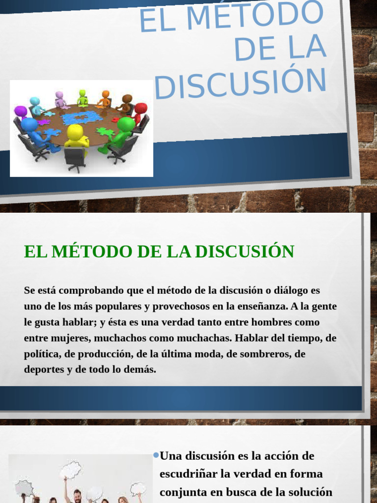 Método de Discusión en la Enseñanza | PDF | Verdad | Enseñando