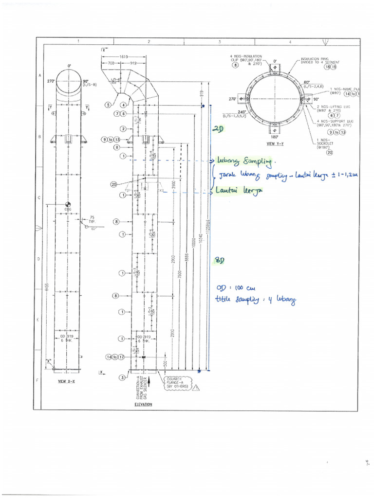 Rencana Lubang Sampling PLTMG Nias | PDF