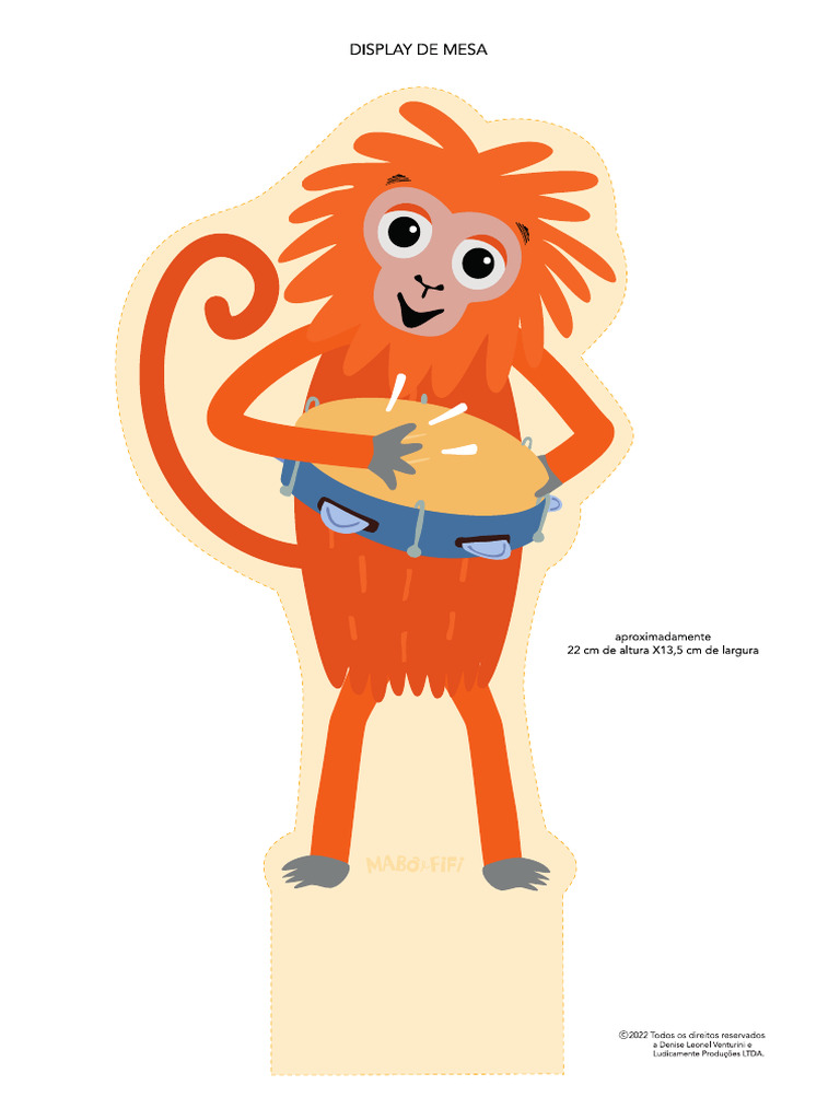 Display A4 Macaco Kit Mabo e Fifi | PDF