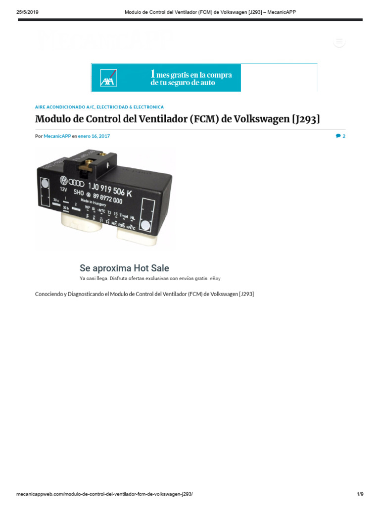Diagnóstico del Módulo J293 de Volkswagen | PDF | Conector eléctrico ...