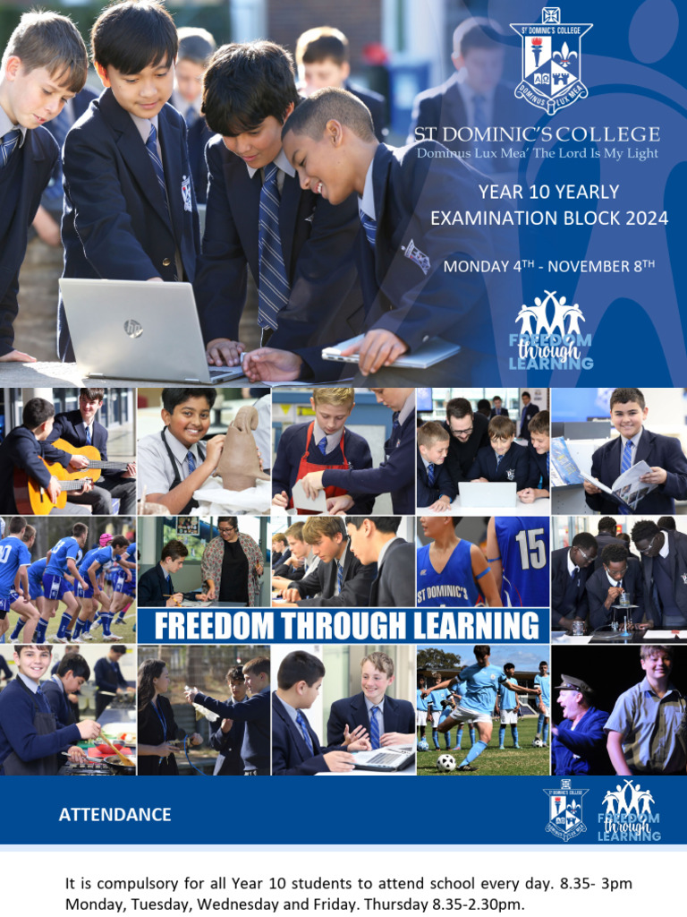 SDC Year 10 Yearly Examination Block 2024-1 | PDF