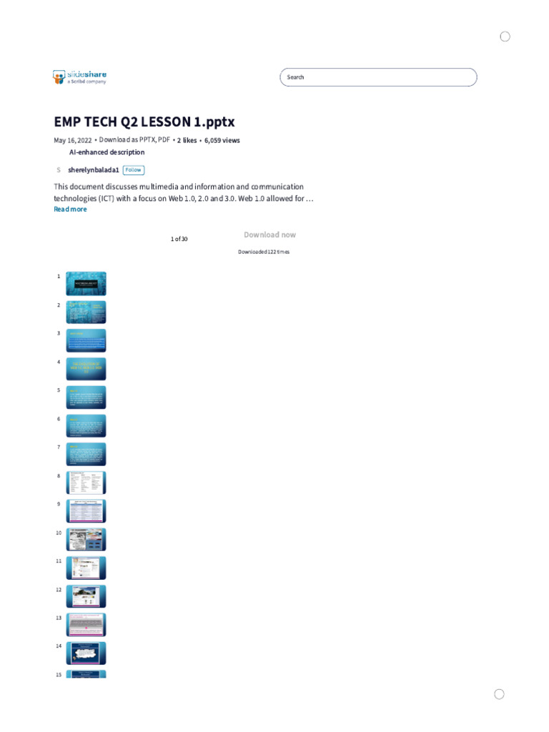 Multimedia & ICT: Web Evolution Explained | PDF