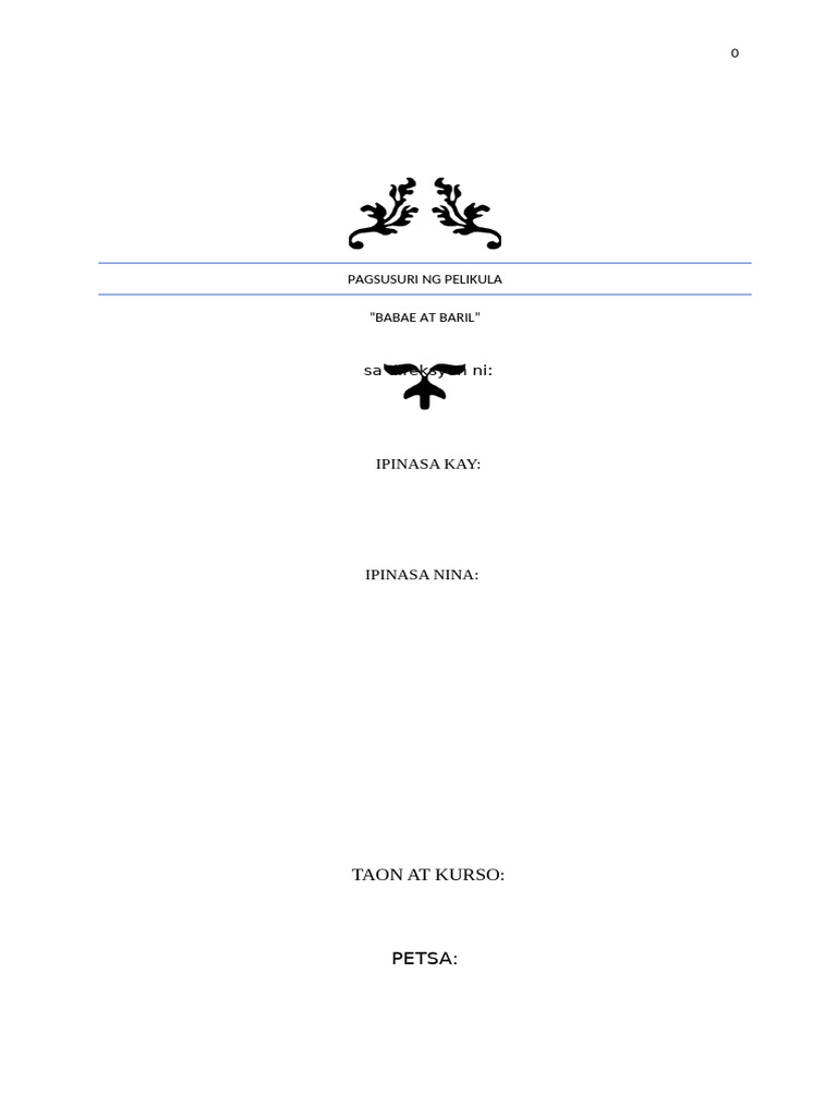 BALANGKAS NG PAGSUSURI (FIL2) | PDF