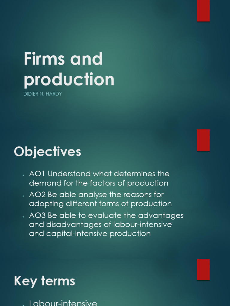 Factors Influencing Production Choices | PDF | Labour Economics ...