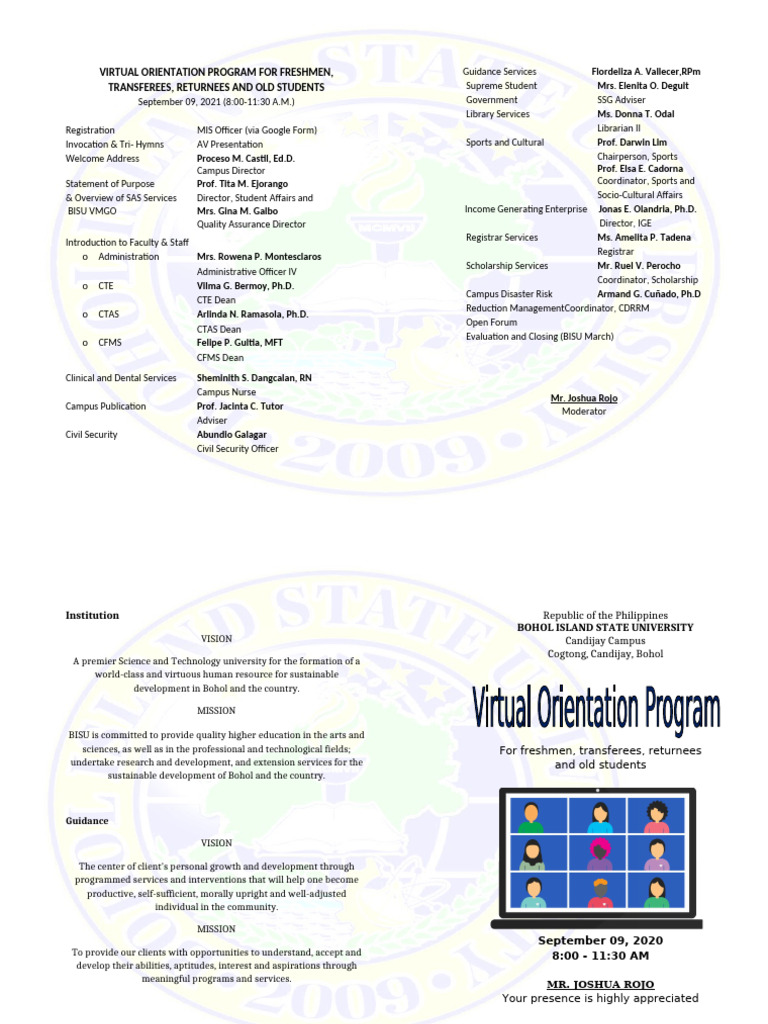 Orientation Program 2021 | PDF | Academia | Higher Education