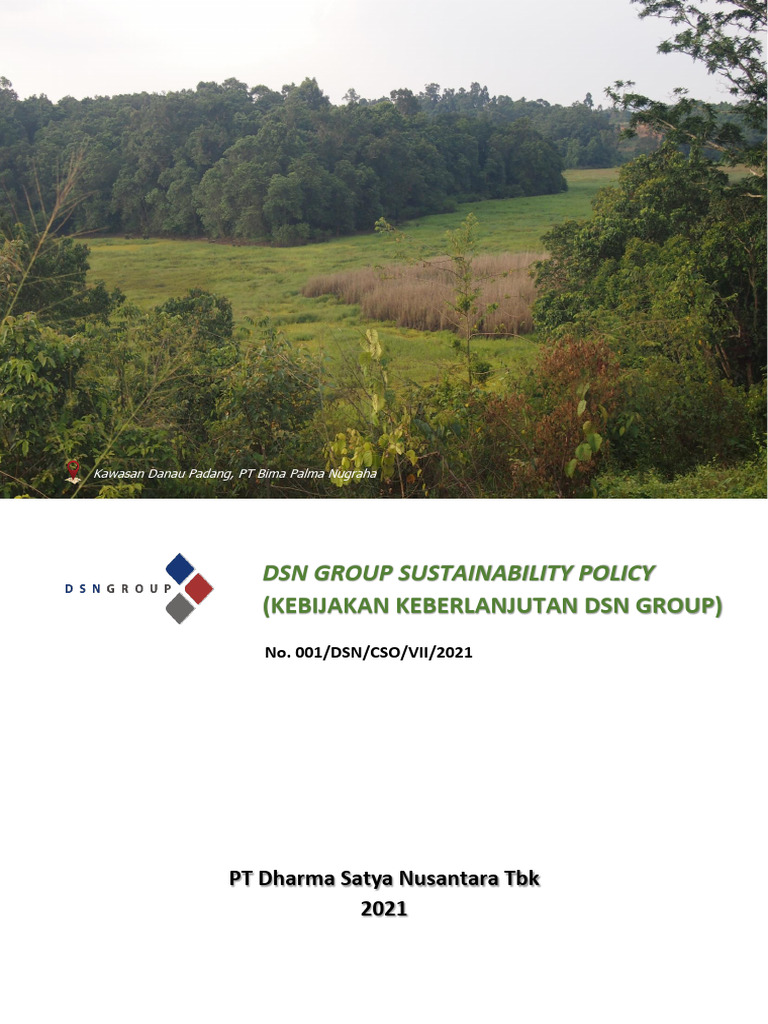 Kebijakan Keberlanjutan DSN Group | PDF