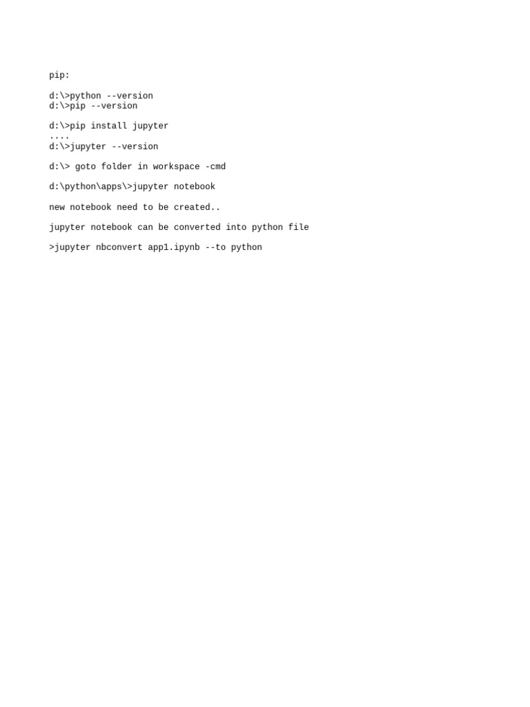 Installation Steps Jupyter | PDF