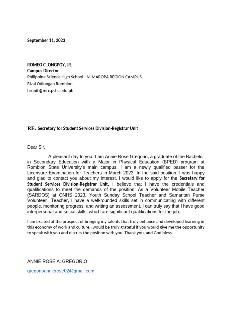Application Form For Pshs Pdf 2148