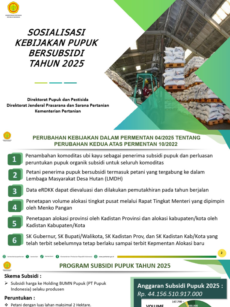 Bahan Paparan Sosialisasi 2025 - 050225 Rev | PDF