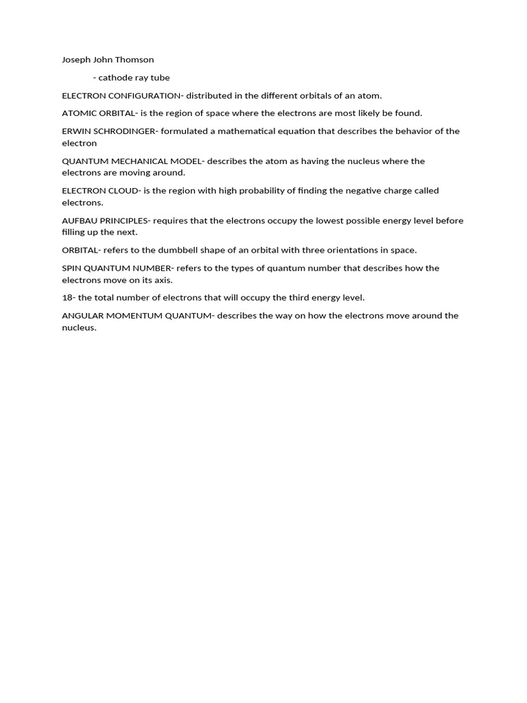 Quantum Mechanics & Electron Theory | PDF