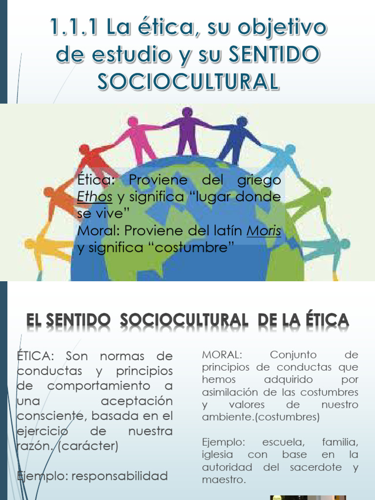 1.1. La Ética, Su Objeto de Estudio y Su Sentido Sociocultural | PDF