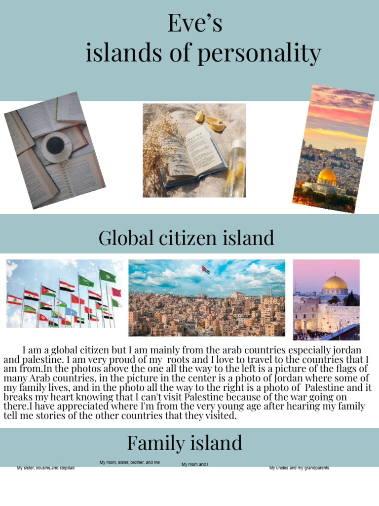 Islands of Personality Project | PDF
