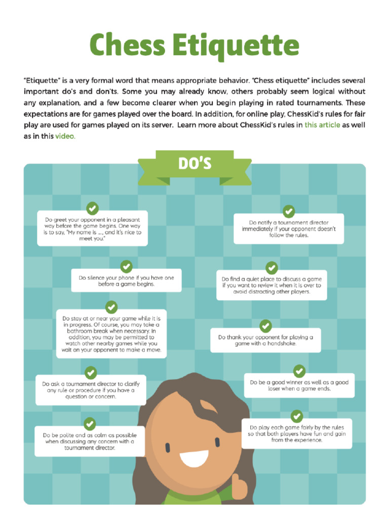 23.chess Etiquette DOs | PDF