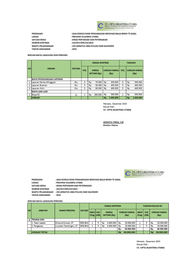 Blp. Blnp. DH, Nota Atk, Rekap | PDF