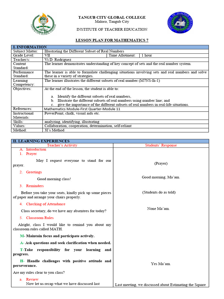 3i's METHOD For Pre Demo Edited | PDF | Numbers | Rational Number