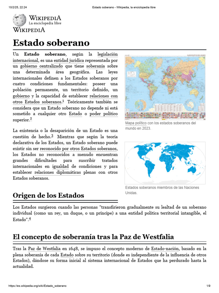 Estado Soberano | PDF | Estado soberano | Estado (política)