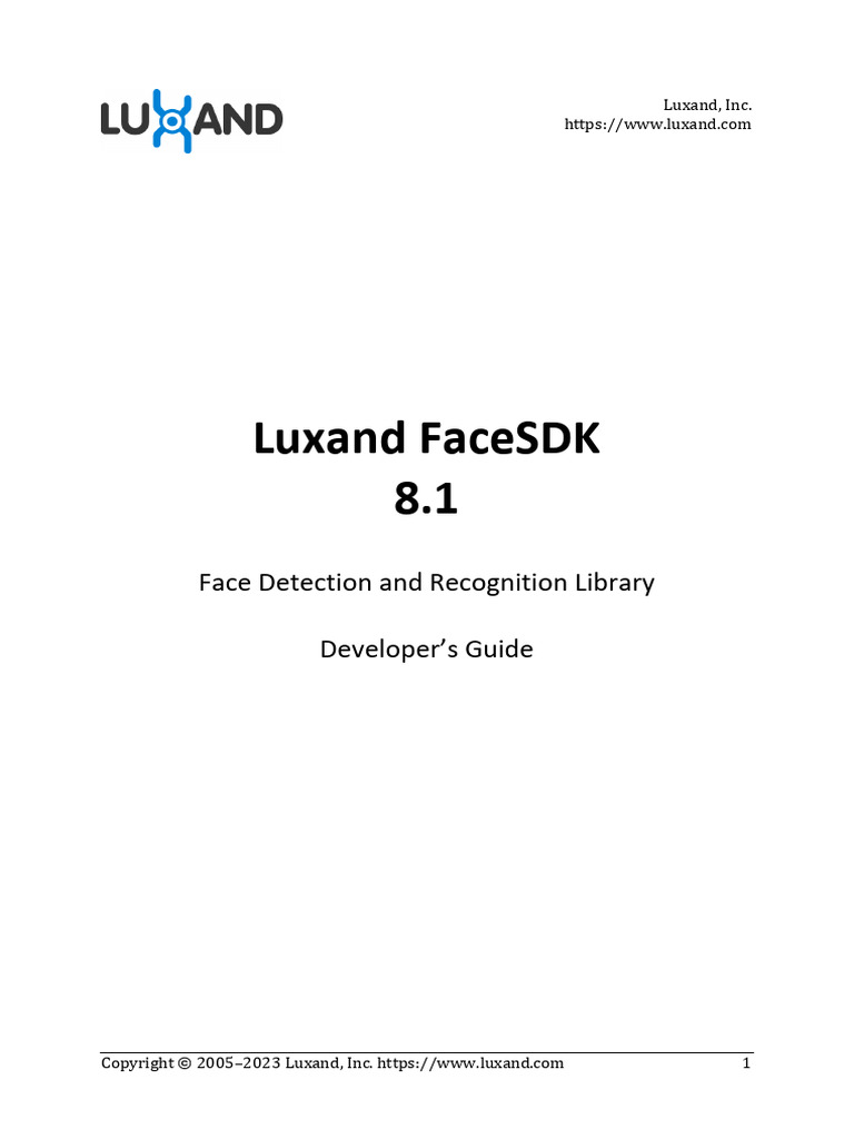 Luxand FaceSDK Documentation | PDF | C Sharp (Programming Language ...